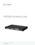 Pulse Secure PSA3000, PSA5000 Hardware Manual | Manualzz