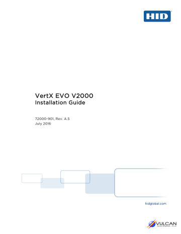 HID VertX EVO V2000 Installation Manual | Manualzz