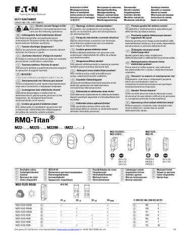 Eaton M22-CK11 Montageanweisung | Manualzz
