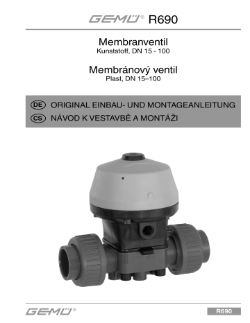 Gemü R690 Einbau- Und Montageanleitung | Manualzz