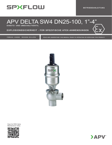 SPXFLOW APV DELTA SW42, APV DELTA SW43 Betriebsanleitung | Manualzz