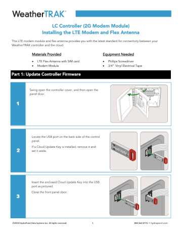HydroPoint WeatherTRAK LC Controller Manual | Manualzz