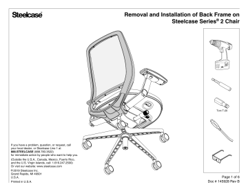 Steelcase 2 Series Removal And Installation | Manualzz