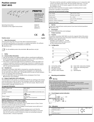 Festo SDAT-MHS Operating Instructions | Manualzz