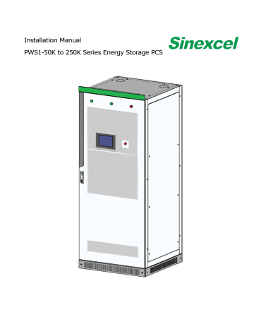 Sinexcel PWS1-100K, PWS1-250K, PWS1-50K Installation Manual | Manualzz
