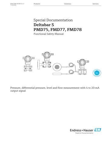Endress+Hauser Cerabar S PMP75 Special Documentation | Manualzz