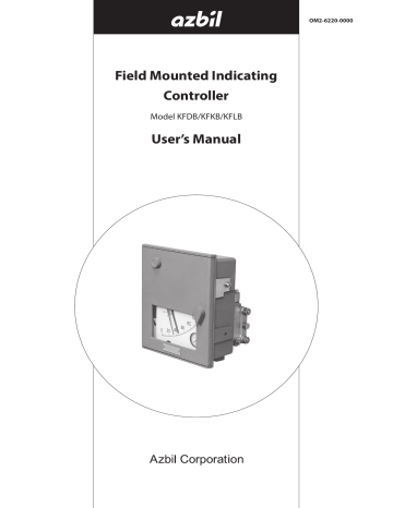 Azbil KFDB, KFKB, KFLB User Manual | Manualzz
