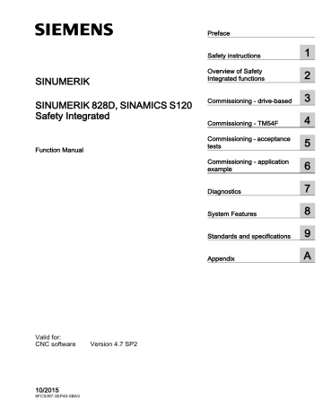 Siemens SINAMICS S120, SINUMERIK Series Function Manual | Manualzz