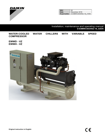 PERIODIC CHECKS AND COMMISSIONING OF PRESSURE VESSELS. Daikin EWWD VZ ...