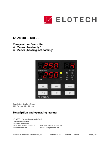 Elotech R2000-N4 Series Description And Operating Manual | Manualzz