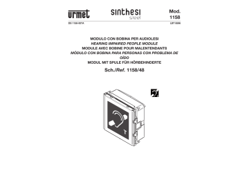 urmet 1158/48 Bedienungsanleitung | Manualzz