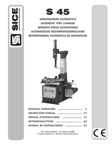 SICE S 45 GP Betriebsanleitung | Manualzz