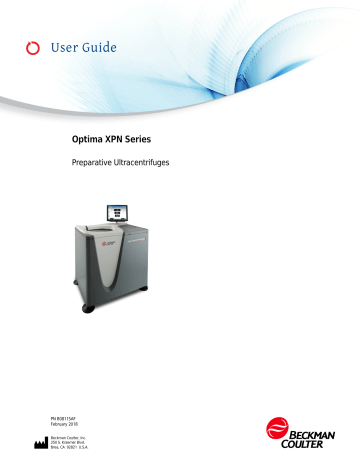 Beckman Coulter Optima XPN User Manual | Manualzz