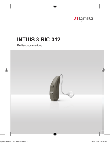 signia INTUIS 3 RIC 312 Bedienungsanleitung | Manualzz