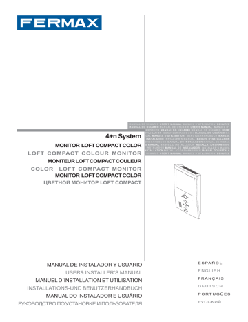 Fermax LOFT COMPACT 4+N COLOUR User& Installer's Manual | Manualzz