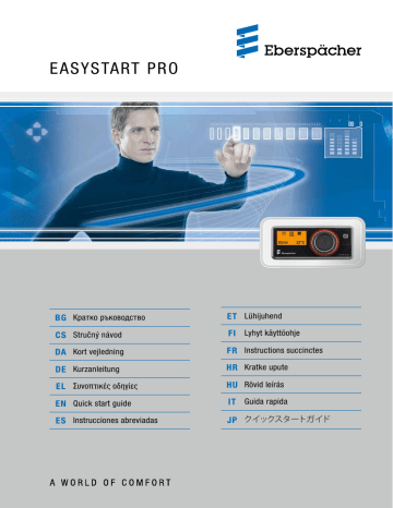 Eberspacher EasyStart Pro Omaniku manuaal | Manualzz