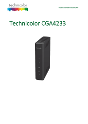 Technicolor CGA4233 - Quick Setup guide, Operation manual