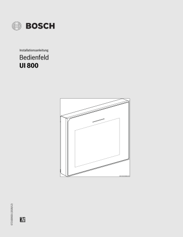 Bosch UI 800 Installationsanleitung | Manualzz
