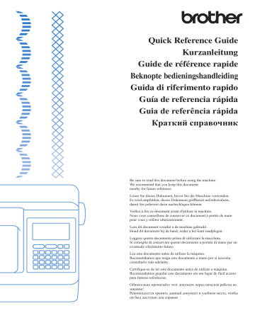 Brother 888-H22 Quick Reference Manual | Manualzz