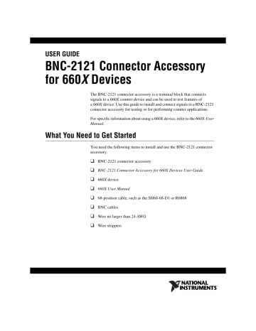National Instruments BNC-2121 User Manual | Manualzz