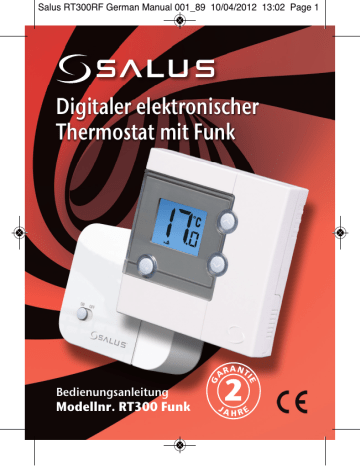 Salus RT300RF Bedienungsanleitung | Manualzz
