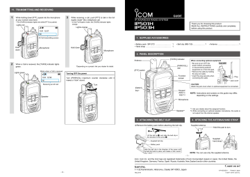 Icom IP501H Manual | Manualzz