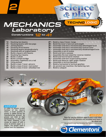 Clementoni Science & Play TechnoLogic Mechanics Laboratory 75025 ...