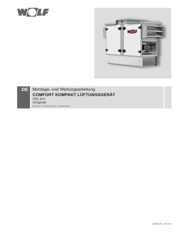 Wolf CKL evo Montage- Und Wartungsanleitung | Manualzz