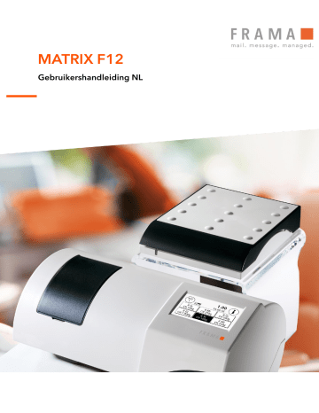 Frama MATRIX F12 de handleiding | Manualzz