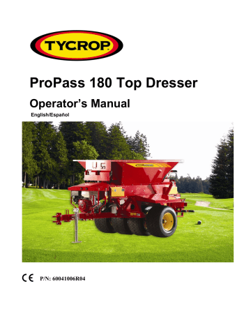 TYCROP ProPass 180 Top Dresser Operator's Manual | Manualzz