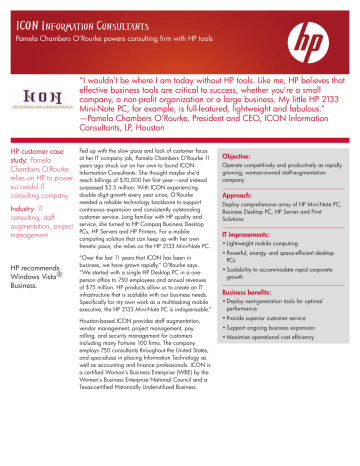 HP dc5800 Leaflet | Manualzz