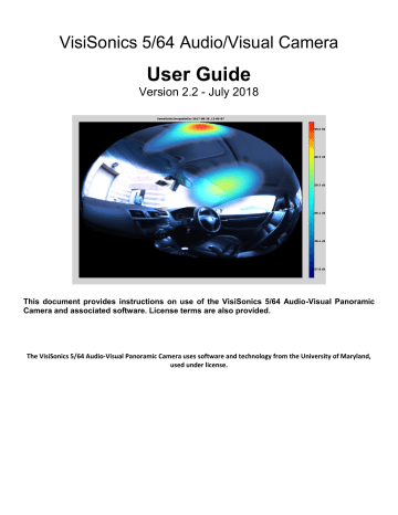 VisiSonics 5/64 User Manual | Manualzz