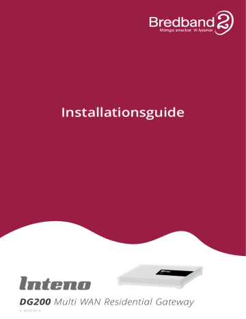 Inteno DG200 Series Installation Manual | Manualzz