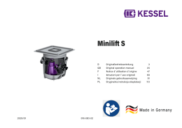 Kessel Minilift S, 016-083 Minilift S, KTP 300 Handleiding | Manualzz