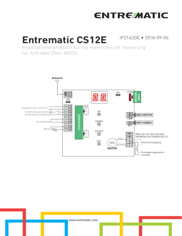 entrematic CS12E Installationshandbuch | Manualzz