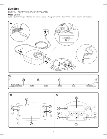 ResMed VPAP III ST-A, BILEVEL Adaptive Servo Ventilator, BILEVEL ...