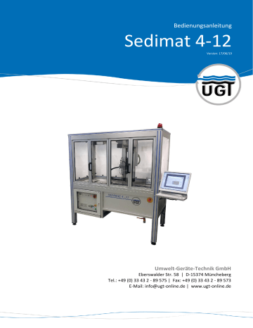 UGT Sedimat 4-12 Bedienungsanleitung | Manualzz