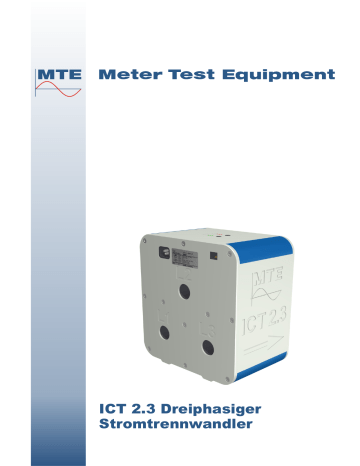 MTE ICT 2.3 Anschluss | Manualzz