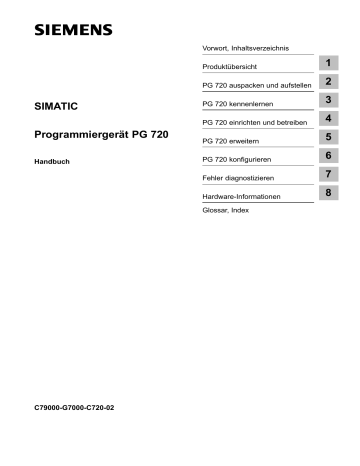 Siemens PG 720 Handbuch | Manualzz