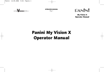 Panini My Vision X Manual | AI Chat & PDF Download | Manualzz