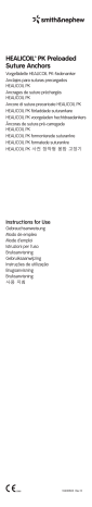 Smith & Nephew HEALICOIL PK Instrucciones de operación | Manualzz