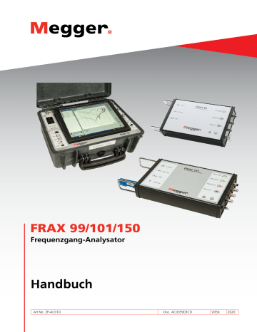 Megger FRAX 101, FRAX 150, FRAX 99 Handbuch | Manualzz