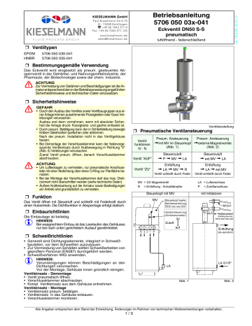 Kieselmann 5706 050 030-041 Betriebsanleitung | Manualzz
