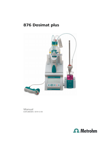 Metrohm Dosimat plus 876 Manual | Manualzz