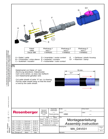Rosenberger HSD-Serie Montageanleitung | Manualzz