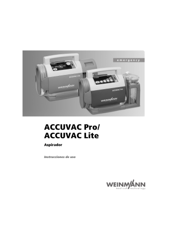 Weinmann ACCUVAC Pro Instrucciones de operación | Manualzz