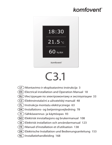 Komfovent C3.1 Installations- Und Bedienungsanleitung | Manualzz