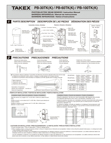 Takex PB-30TK Manual De Instrucciones | Manualzz