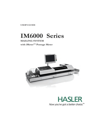 Hasler IM6000 Series User's Guide | Manualzz