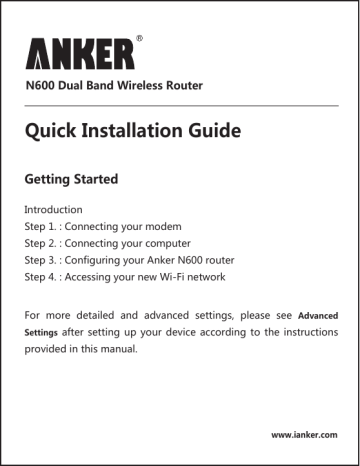 Anker N600 Owner Manual | Manualzz